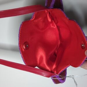 c. marie | Bags | Red Hat Beaded Purse | Poshmark